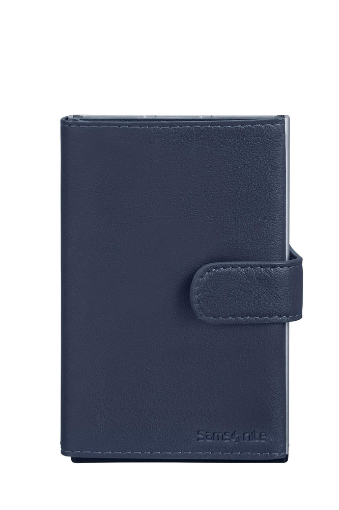Samsonite Alu Fit slide up wallet Blue | Bagbrokers
